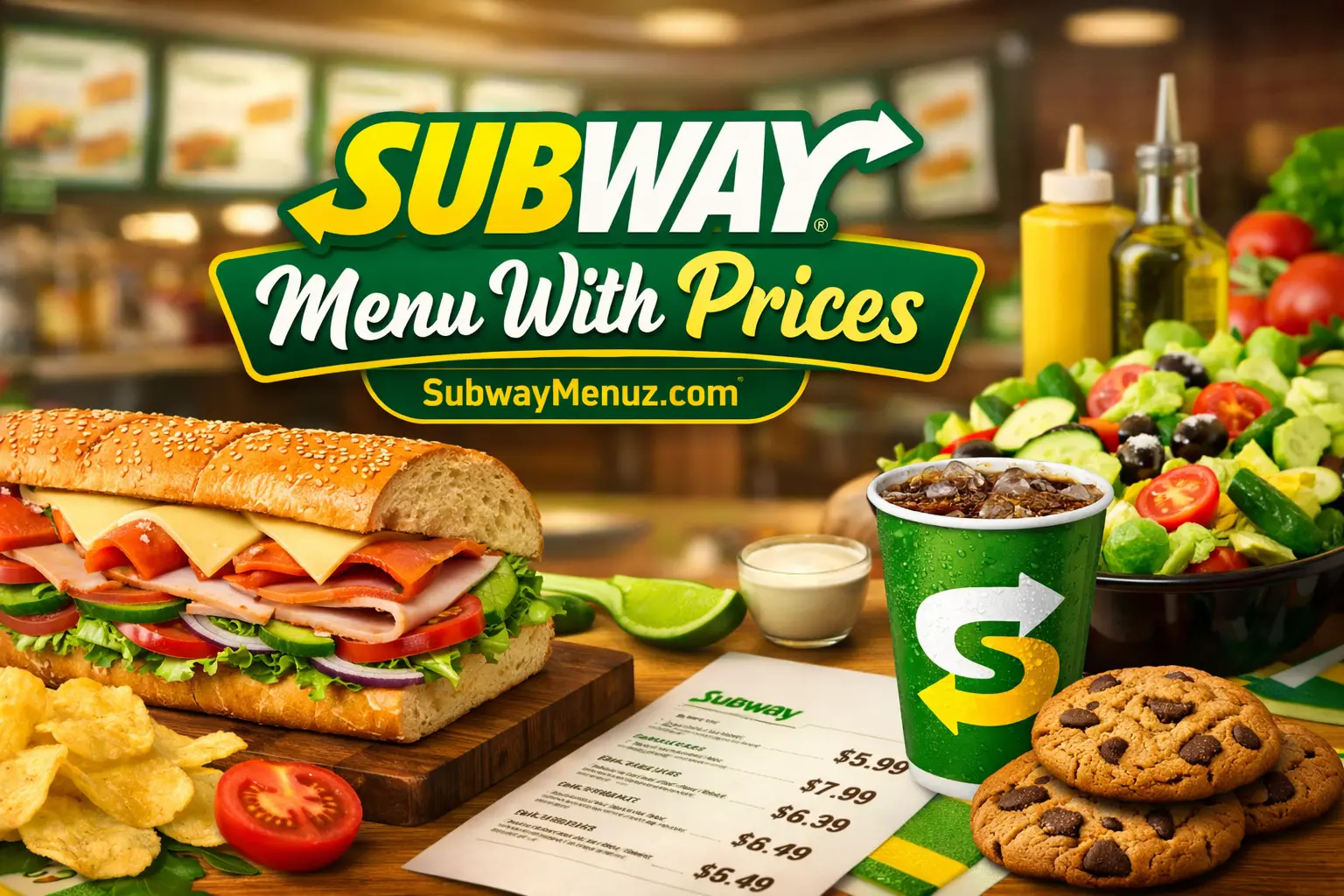 Subway Menu With Prices [2025] – Fresh Subs & Combos